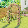 DSFSDF Metal Arched Garden Arbors, For Climbing Plants Support, Wedding Decor | Wayfair